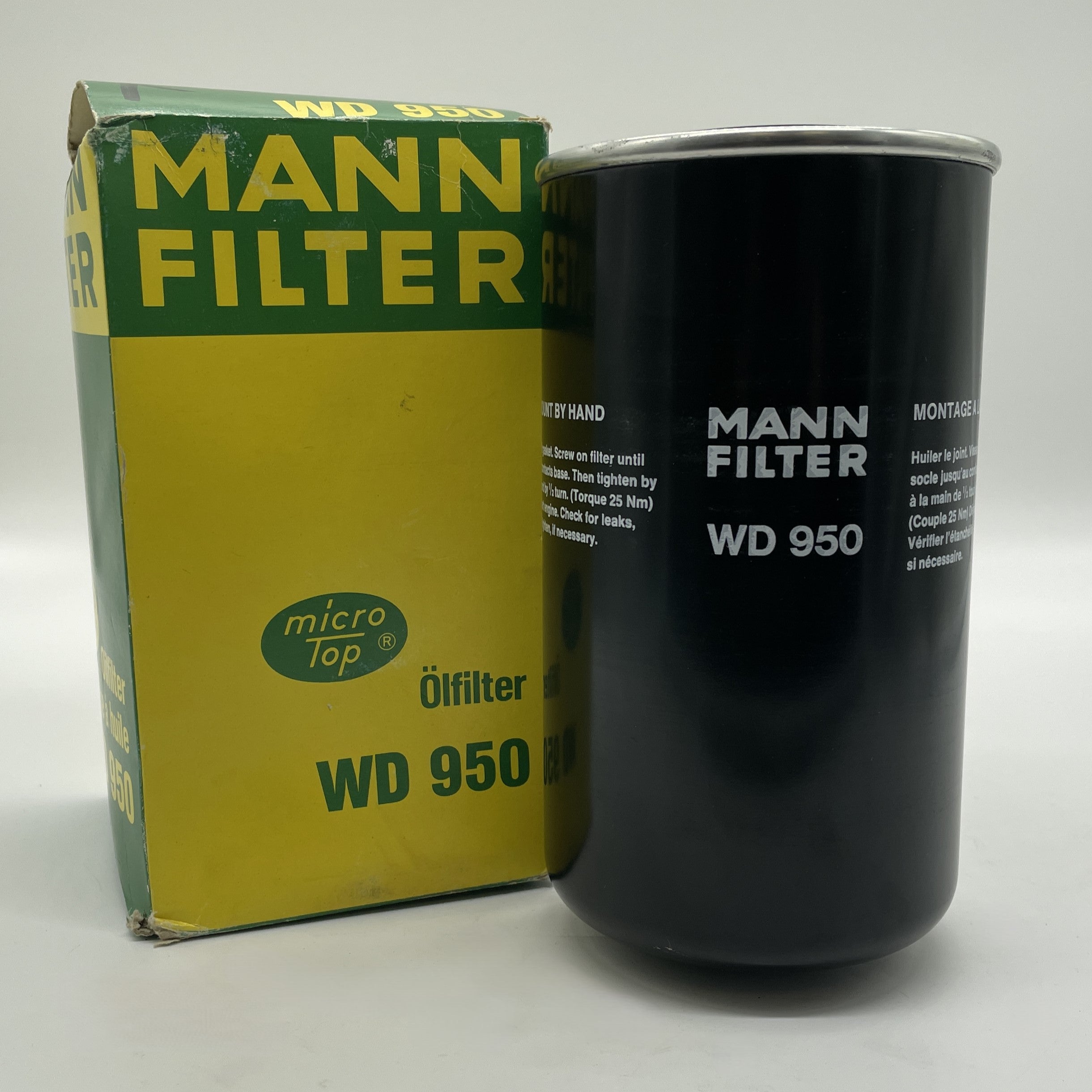 Hydraulic Spin-on Filter by MANN Filter, OEM Part# WD950/2 – PharmParts
