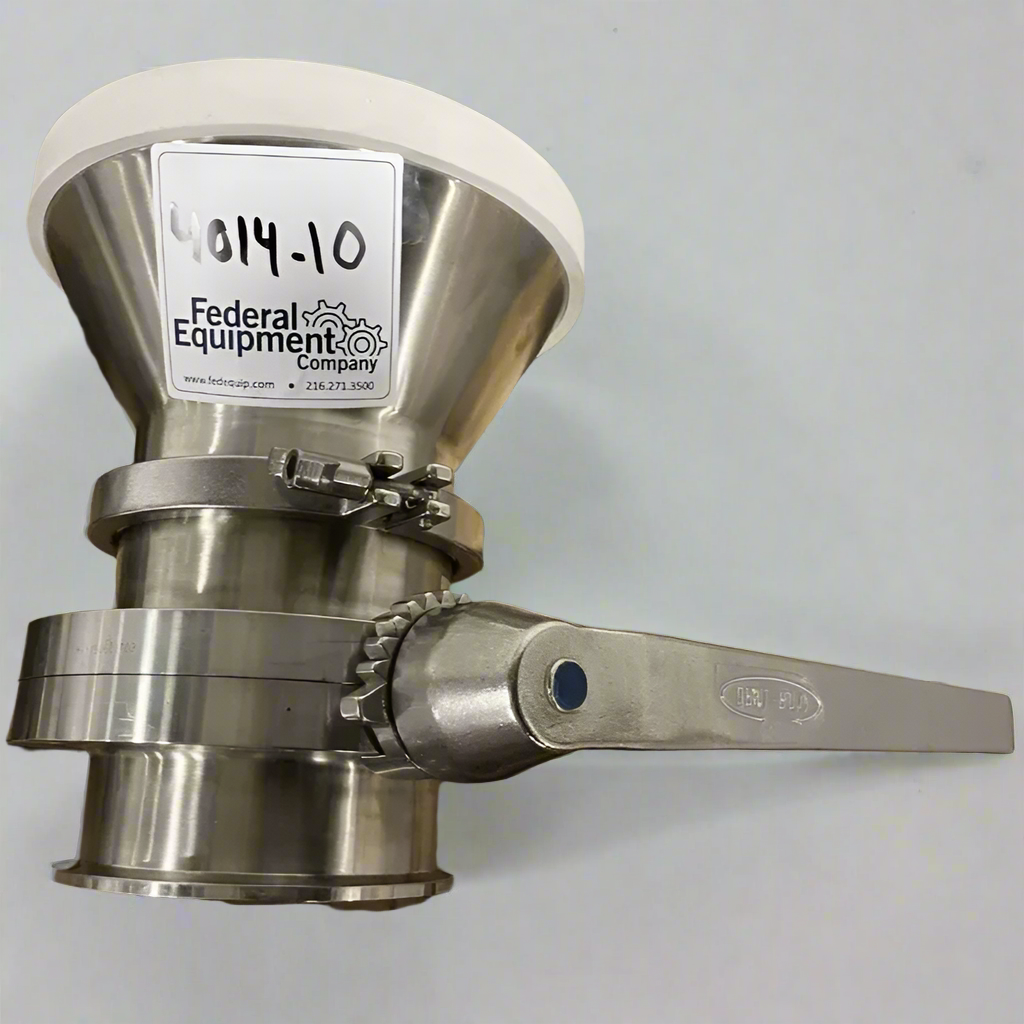 SOLD BY FEC _ 6" Liquidyne Tru-Flow Butterfly Valve w/Hopper, OEM Part ...