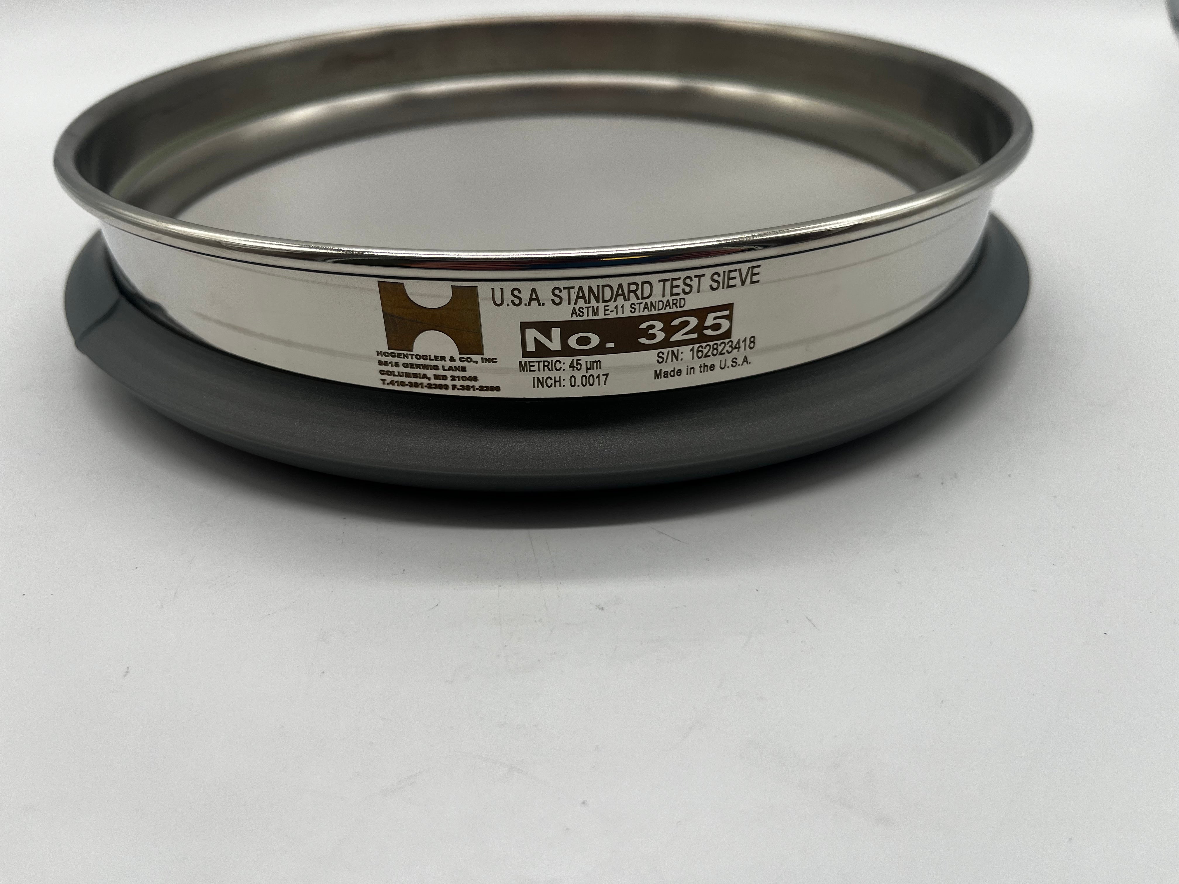 #325 8" Half-Height Stainless Steel Test Sieve by W.S. Tyler, OEM Part ...