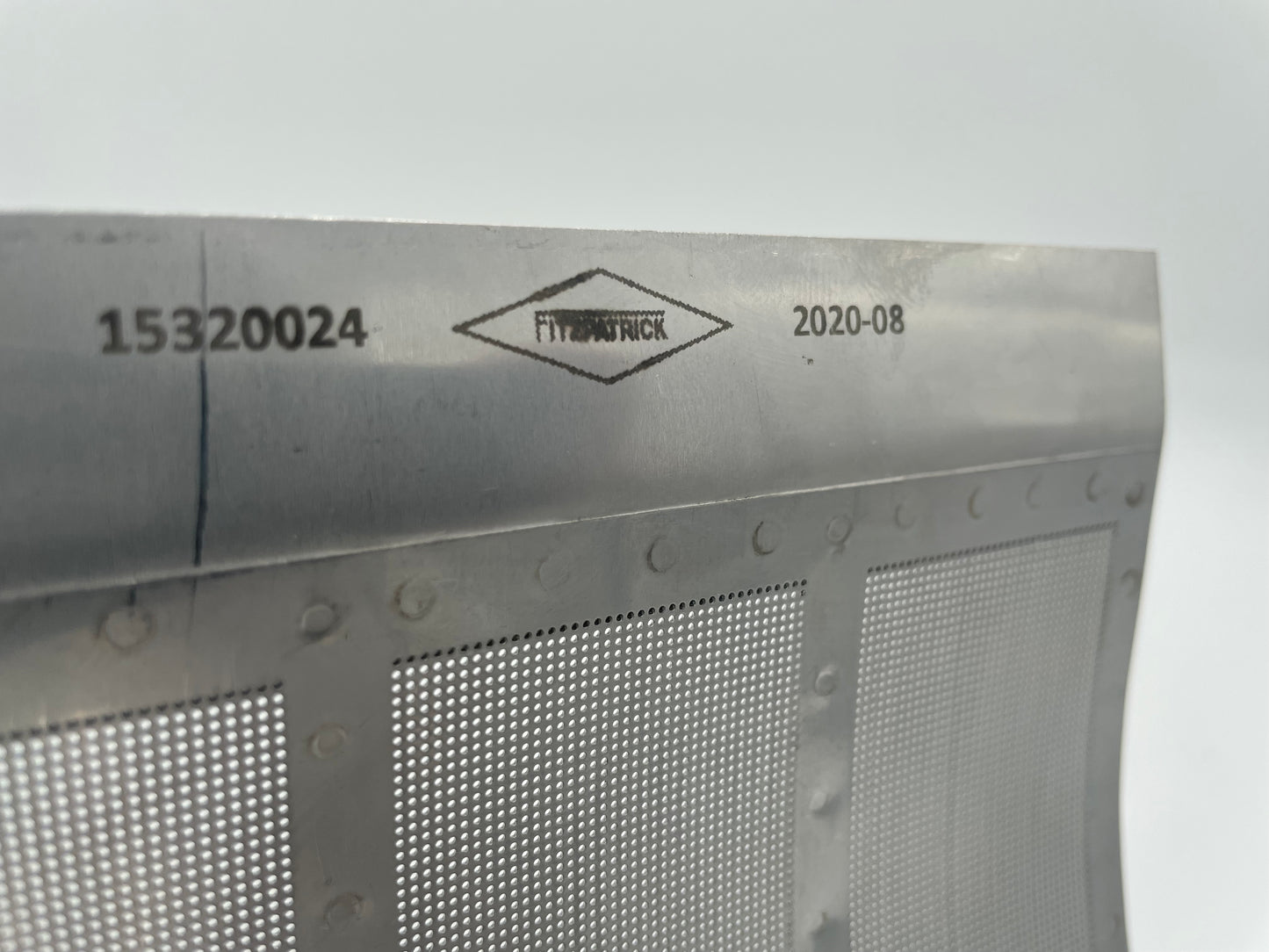 0.024" (30-Mesh) Round Hole Screen for Fitzpatrick D6 Fitzmills, OEM P ...