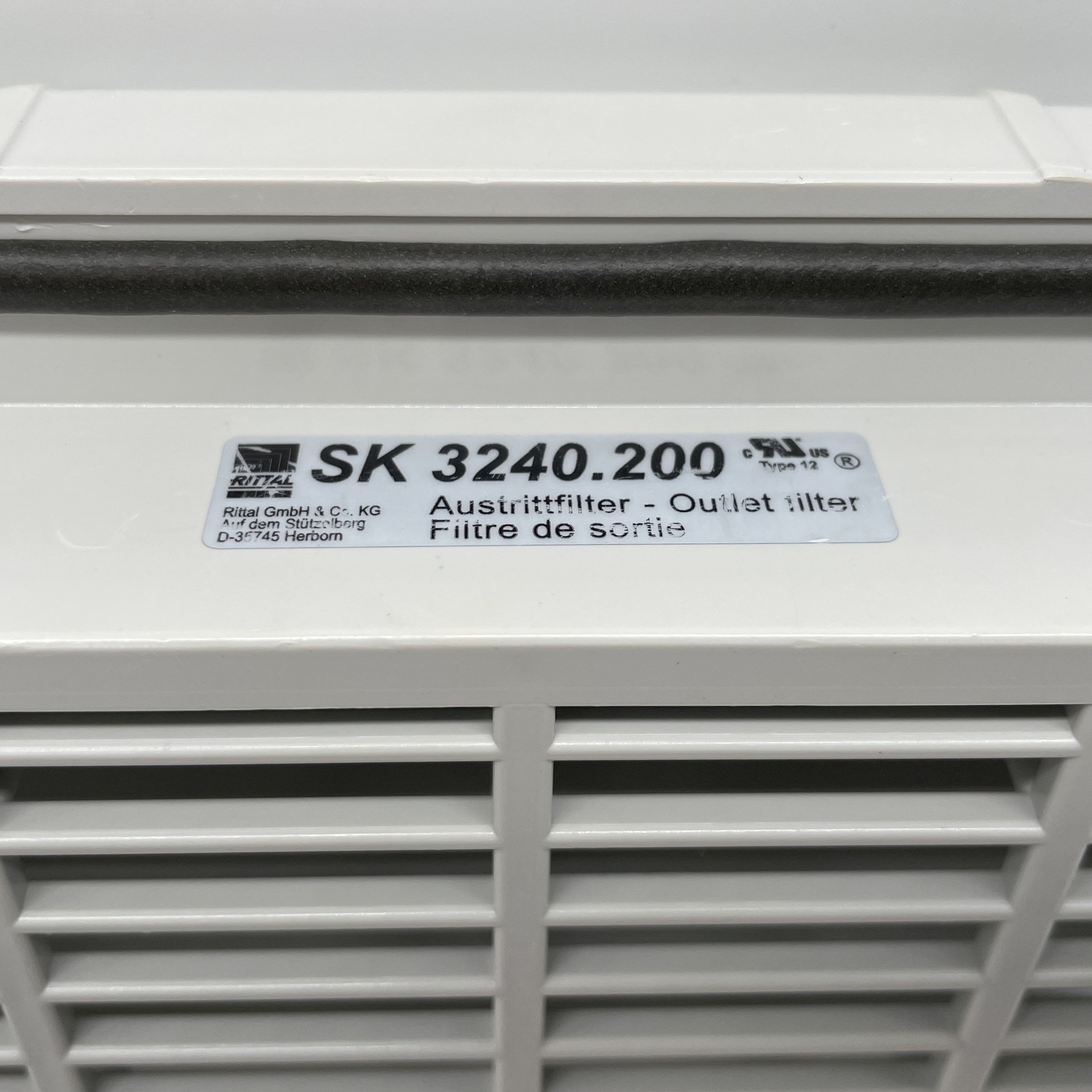 Outlet Filter, 255 x 255 x 25 MM, SK Series by Rittal, OEM Part# 3240 ...