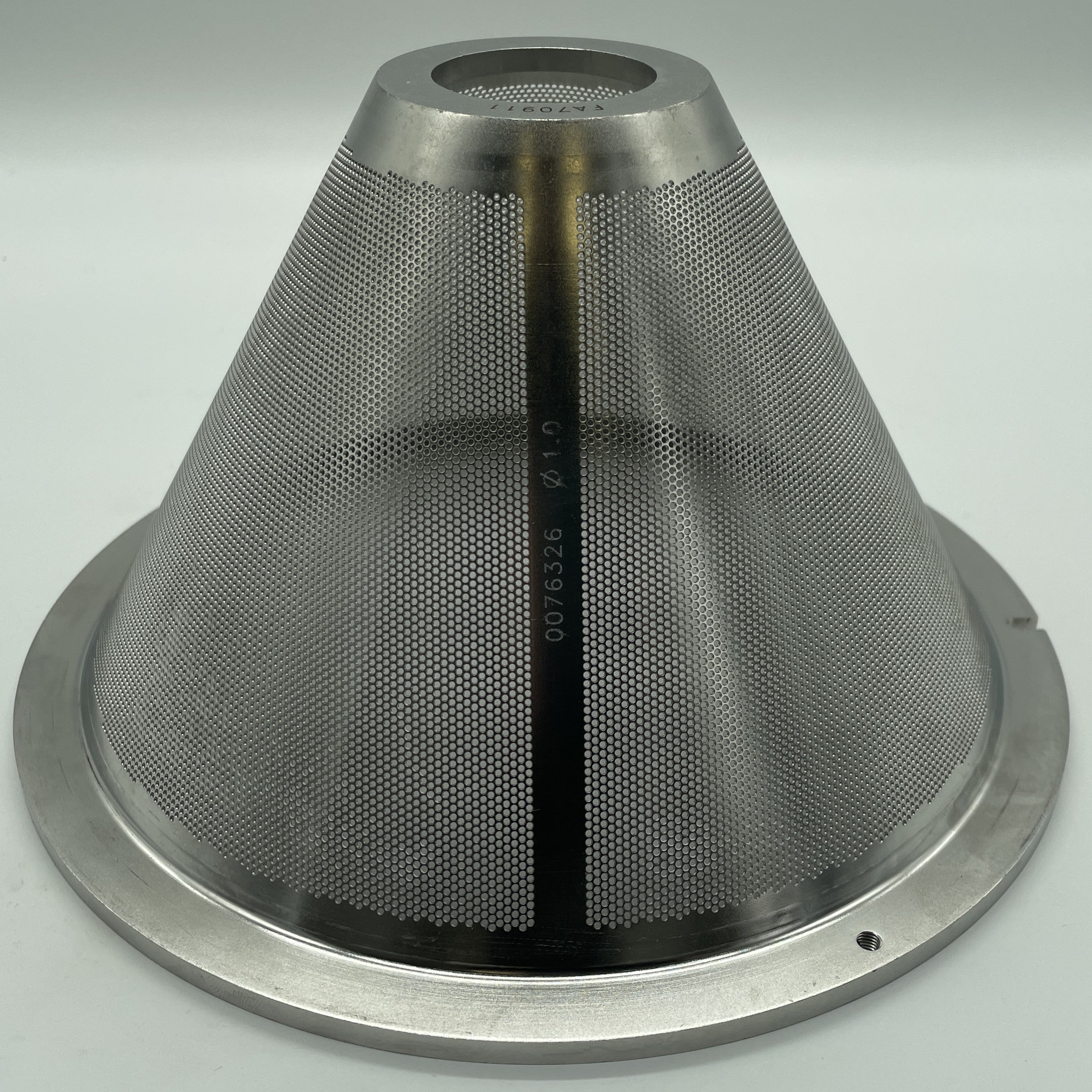 1.0 mm Round Hole Conical Sieve Insert for Bohle BTS 200, OEM Part# 00 ...