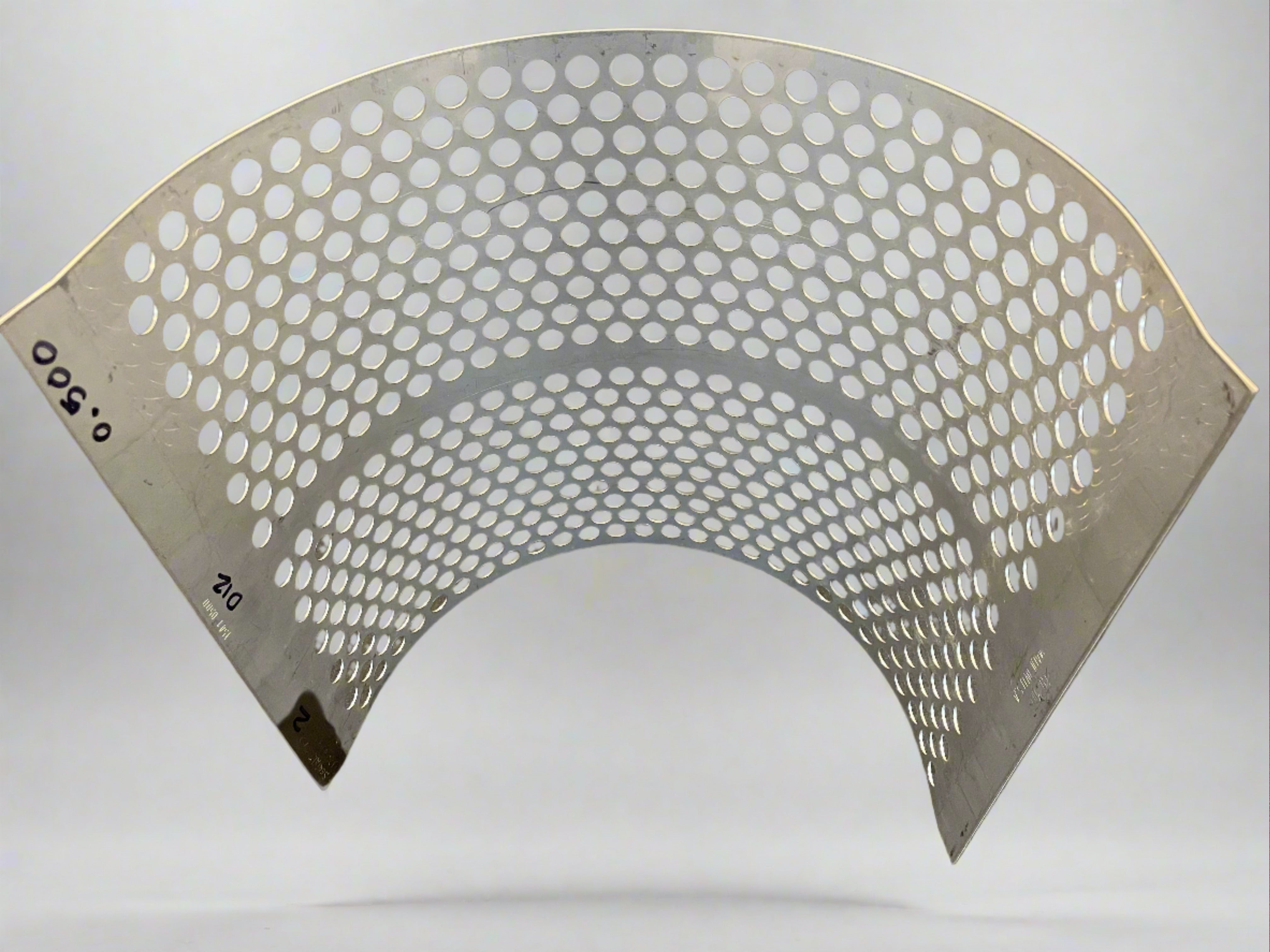 0.500" (1/2"-mesh) Round Hole Screen for Fitzpatrick D12 Fitzmill, OEM ...