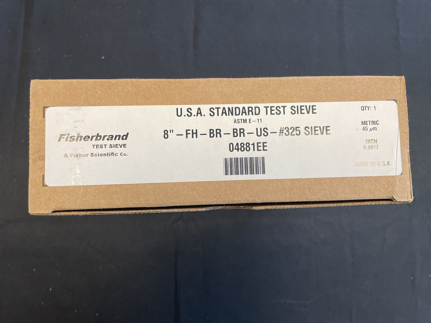 325-Mesh, 8" x 2", Brass Test Sieve by Fisher Scientific Co., OEM Part ...