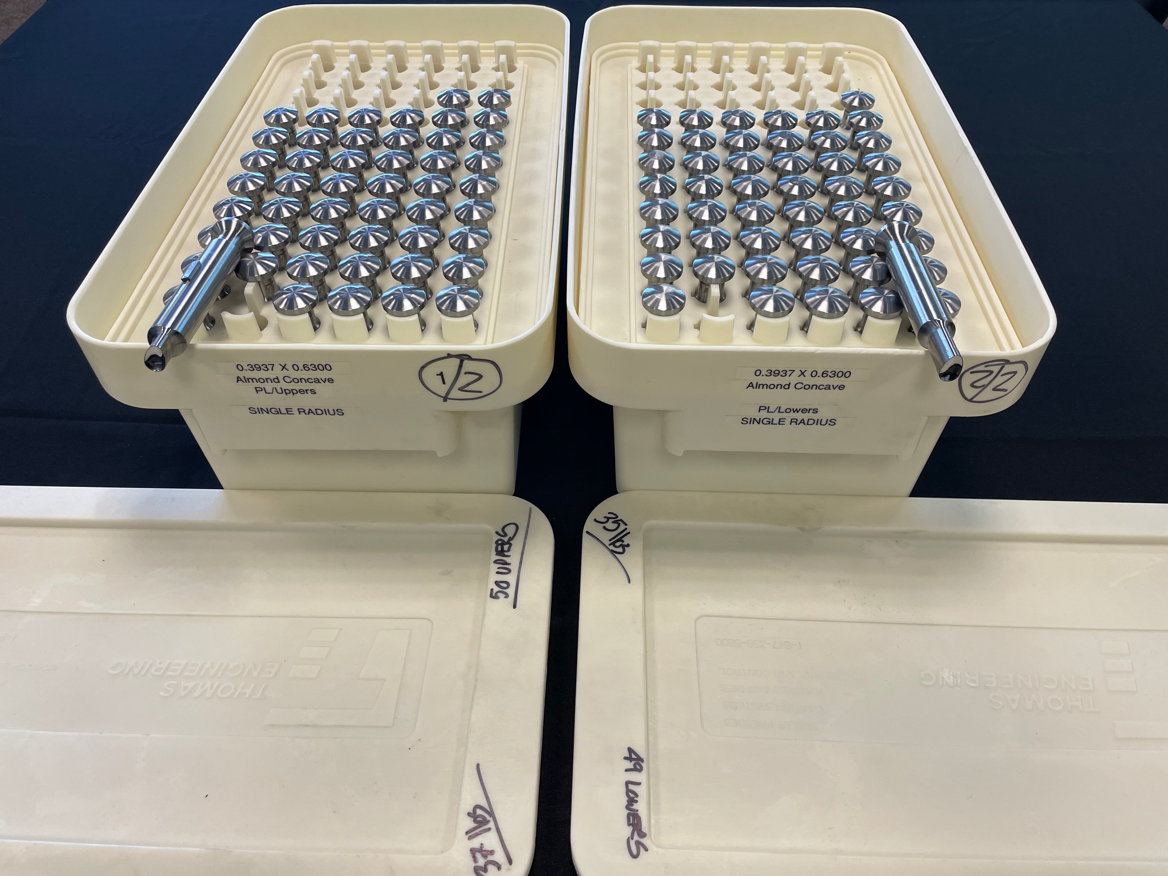 Almond Concave Punches IPT B (0.3937"x0.6300") – PharmParts