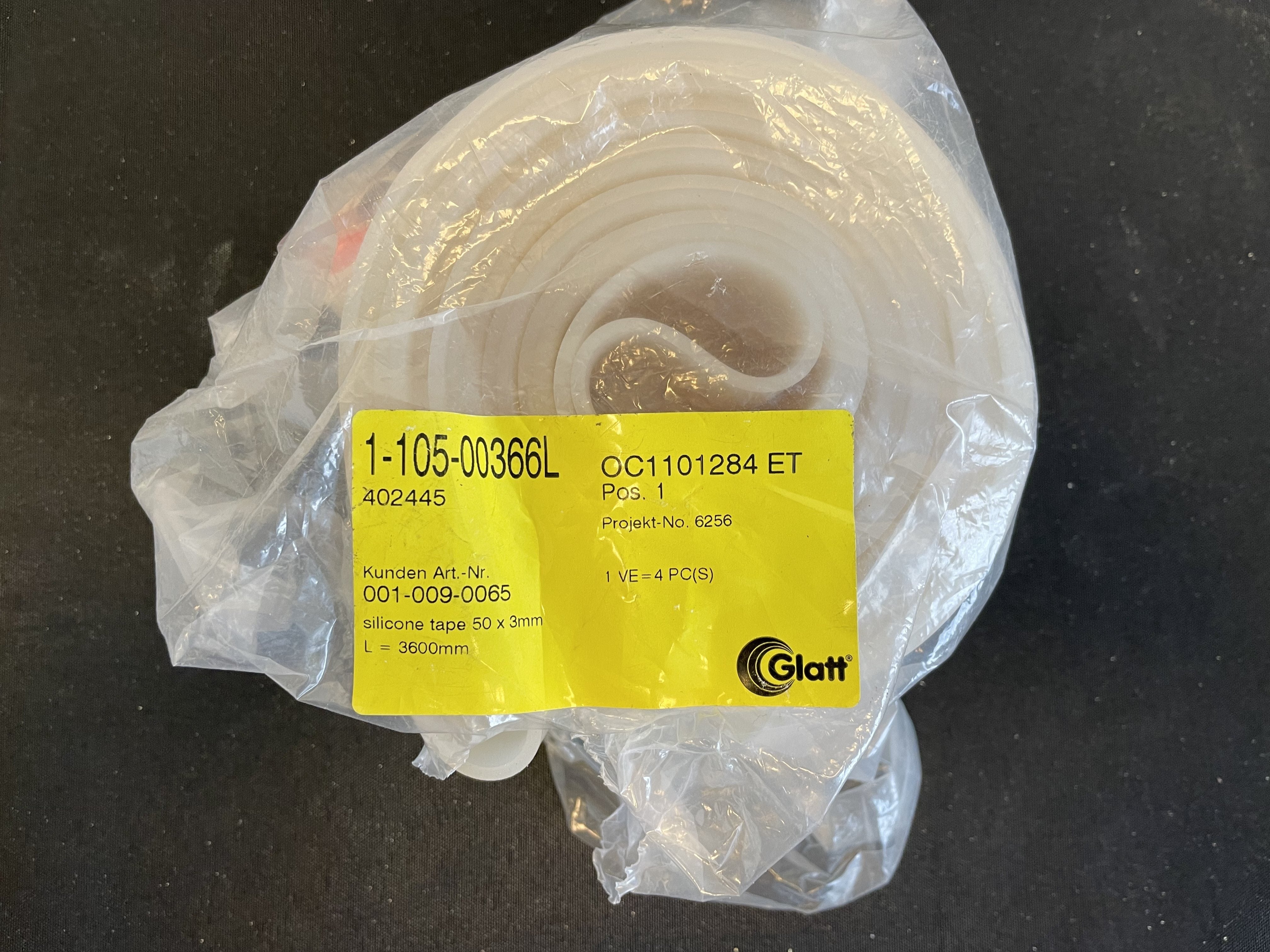 Glatt Silicone Tape 50x3x3600mm – PharmParts