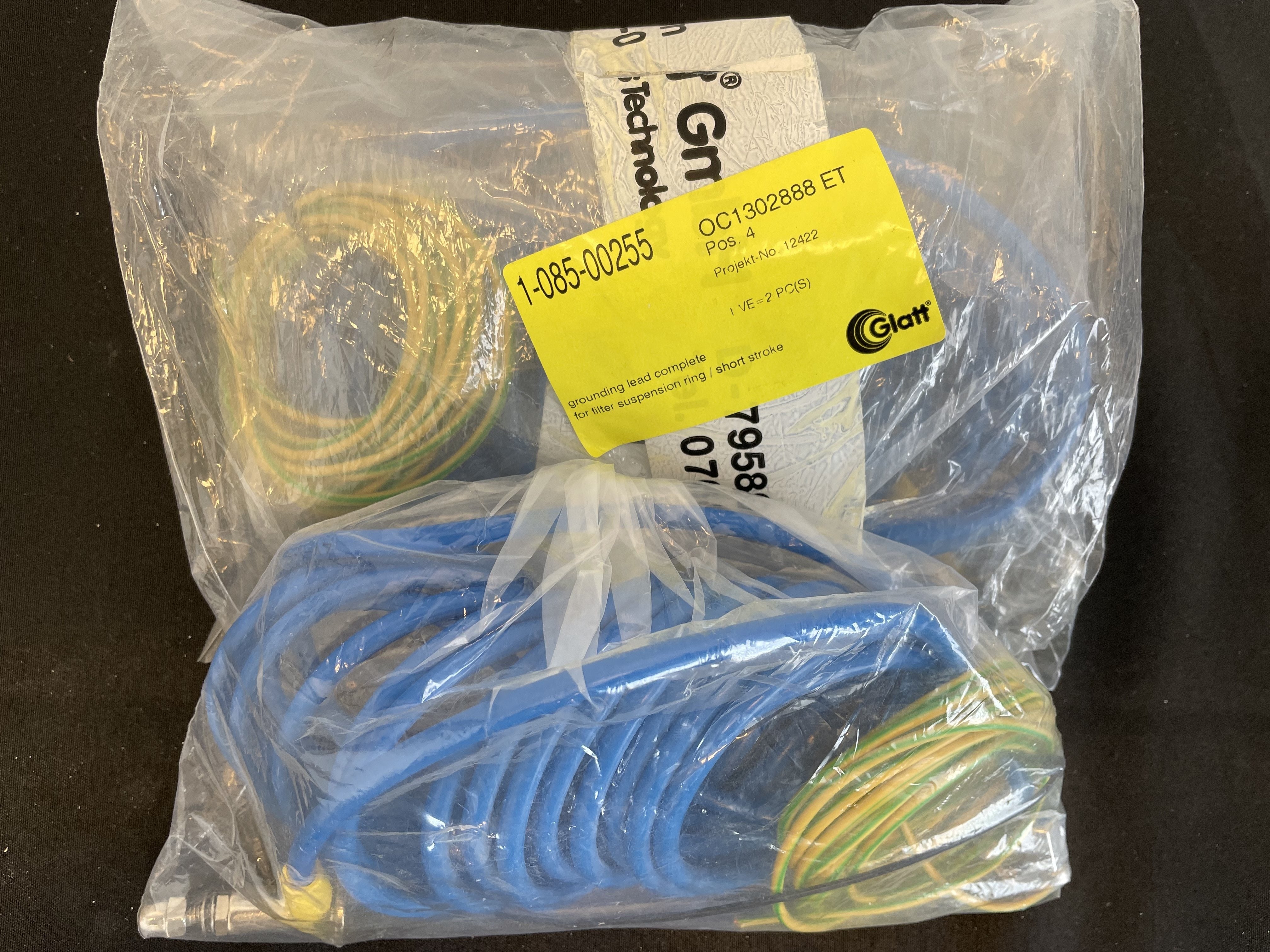 Glatt Grounding Lead, OEM Part# # 1-085-00255 – PharmParts