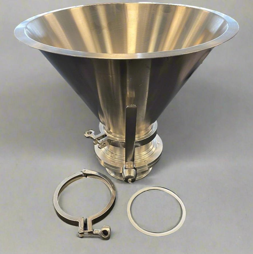Hopper with Sanitary Valve 6" Fittings – PharmParts