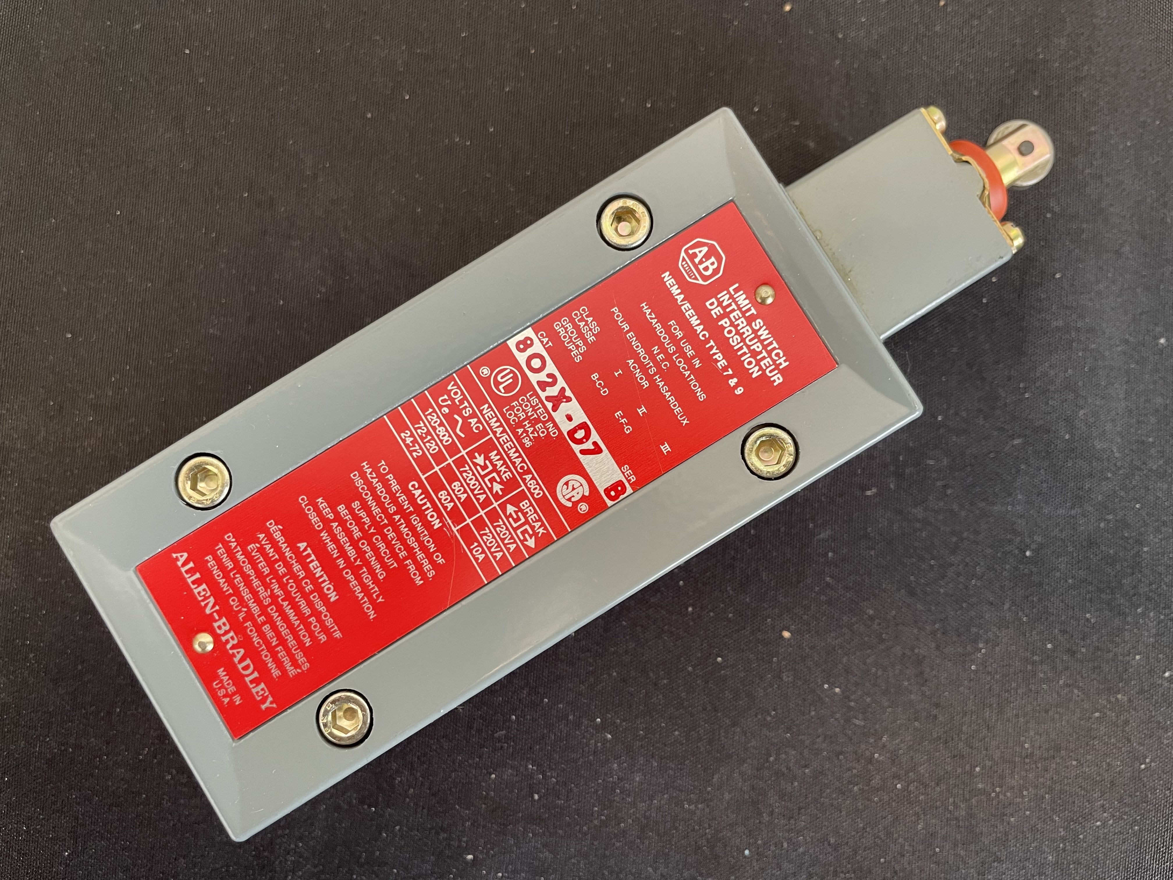 Limit Switch 802X-D7 for Patterson Kelley – PharmParts