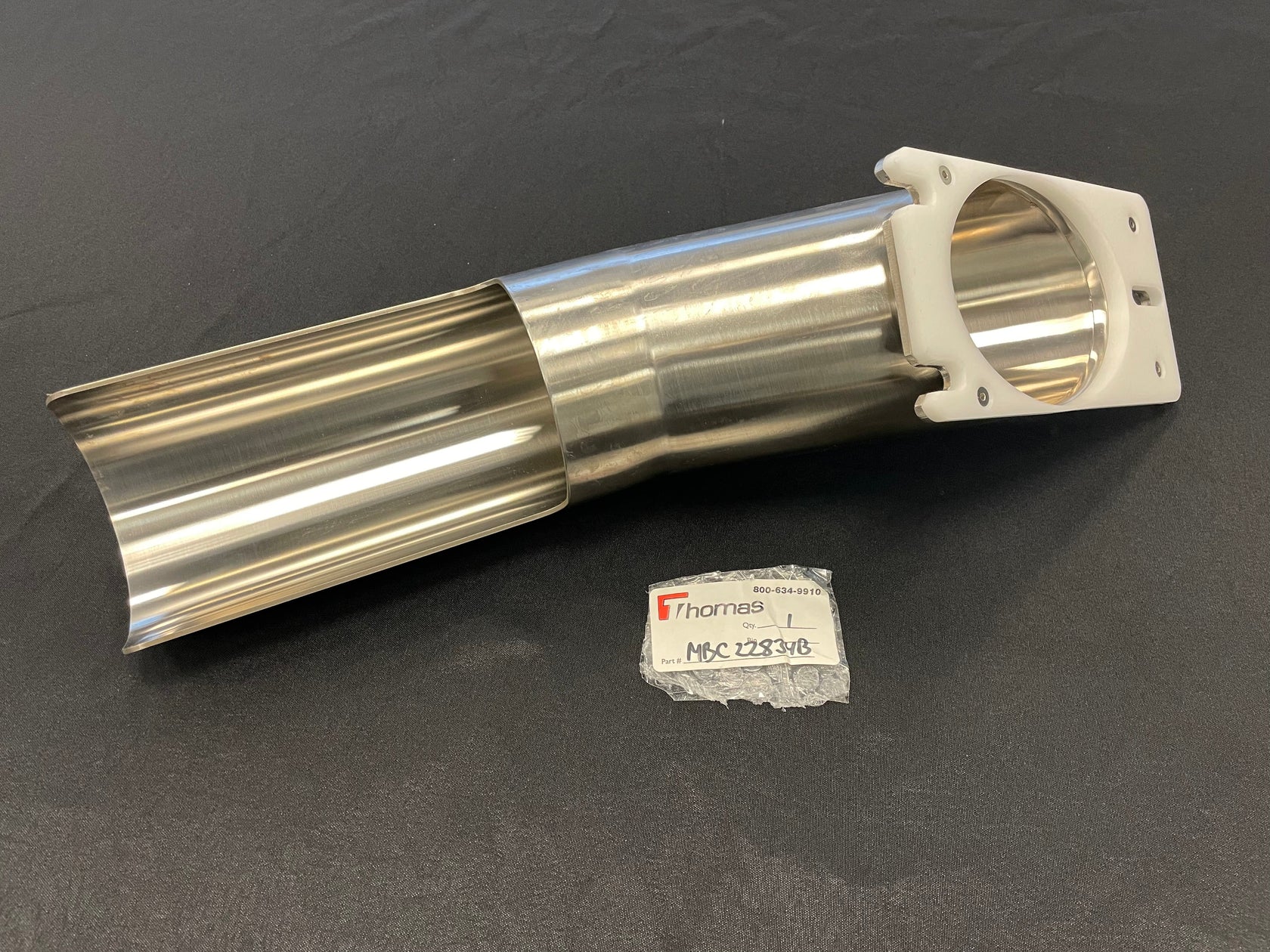 Chute with Flange for Thomas Coater – PharmParts